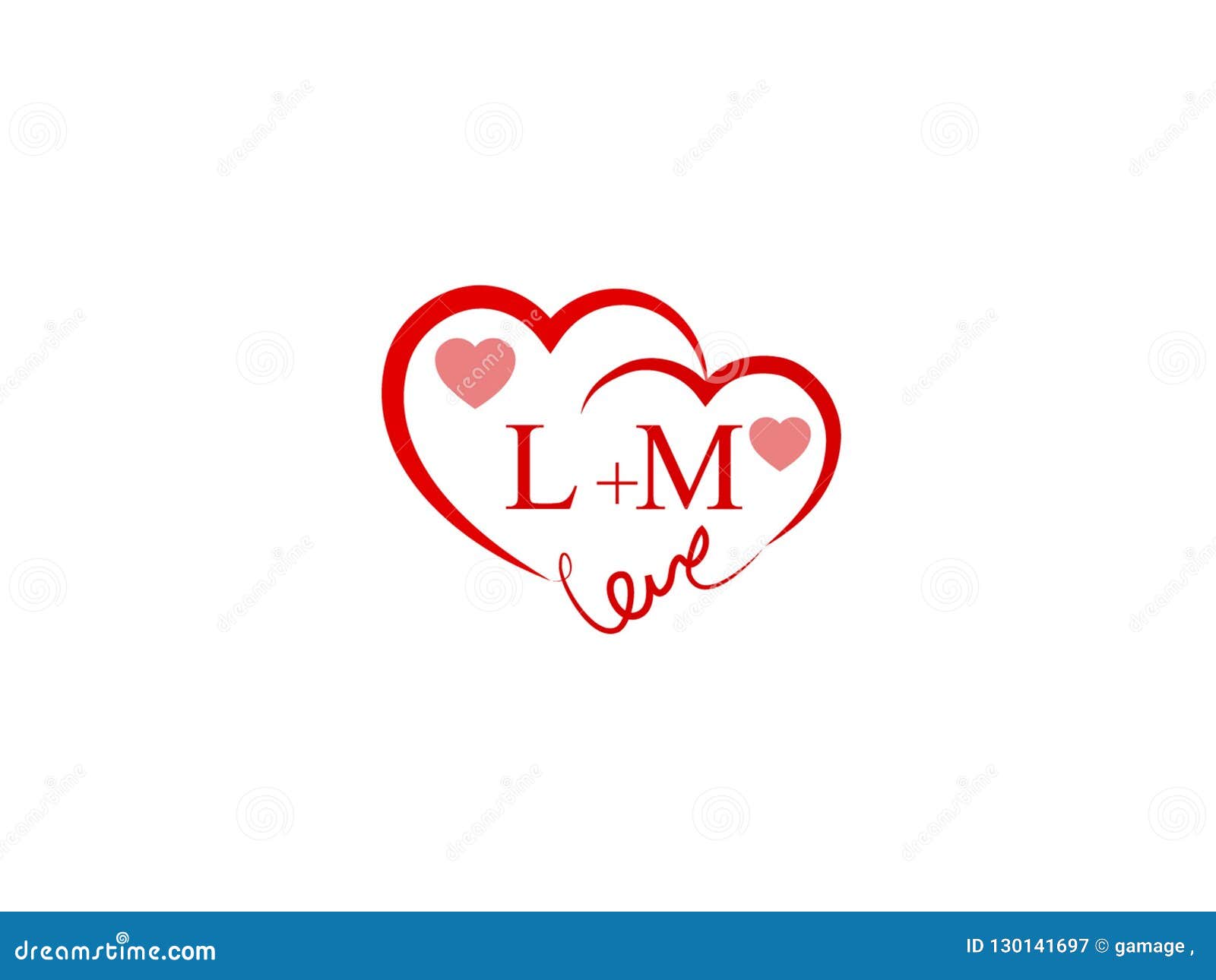 LM Initial Heart Shape Red Colored Love Logo Stock Vector ... LM Initial Heart Shape Red Colored Love Logo Stock Vector ...