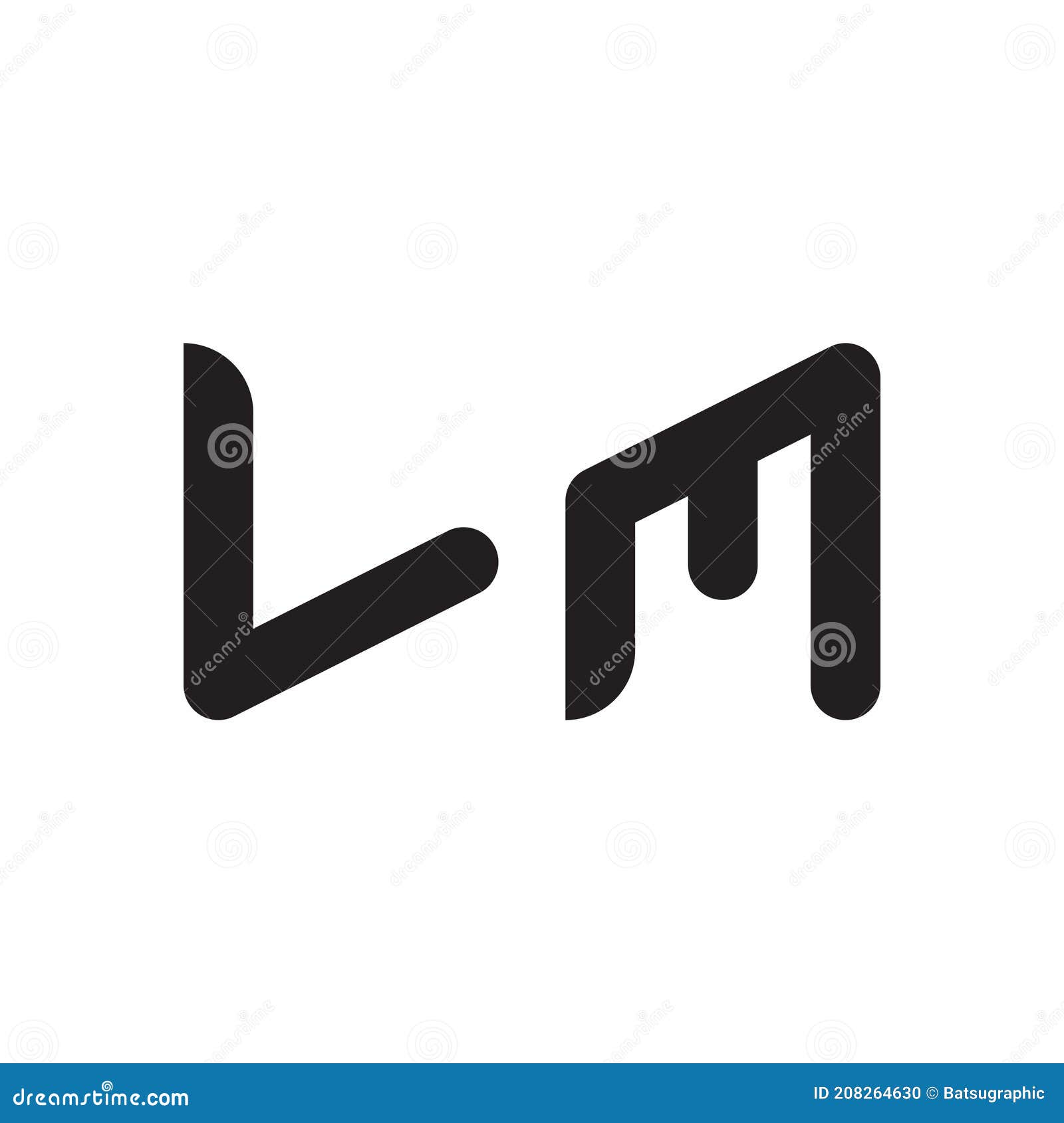 Lm Initial Letter Vector Logo Icon Stock Vector - Illustration of ...