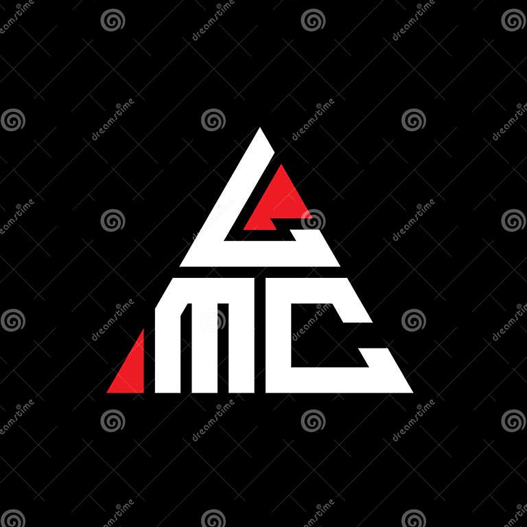 LMC Triangle Letter Logo Design with Triangle Shape. LMC Triangle Logo ...