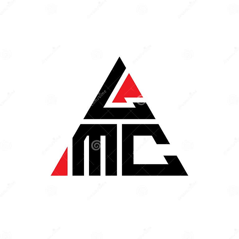 LMC Triangle Letter Logo Design with Triangle Shape. LMC Triangle Logo ...