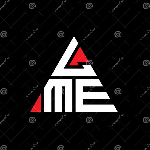 LME Triangle Letter Logo Design with Triangle Shape. LME Triangle Logo ...