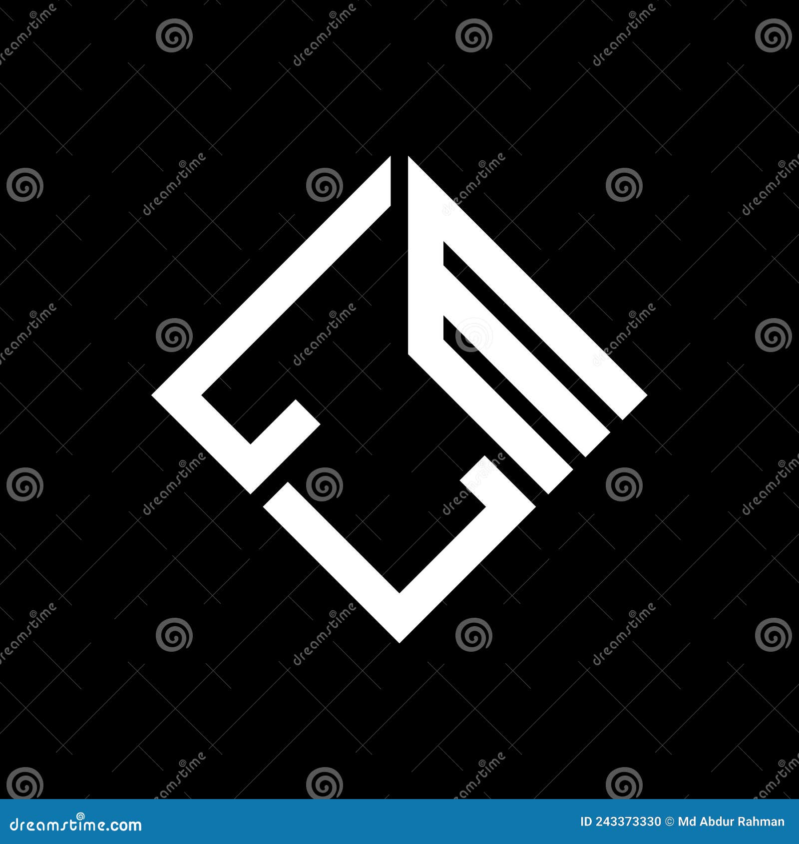 LML Letter Logo Design on Black Background. LML Creative Initials ...
