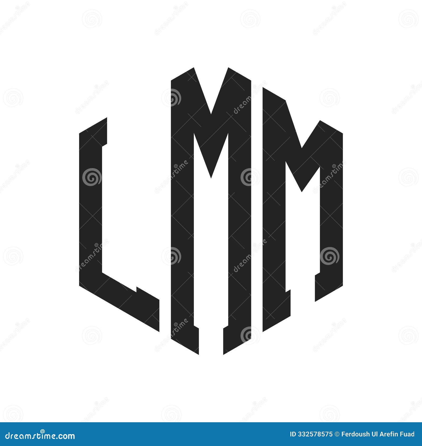 LMM Logo Design. Initial Letter LMM Monogram Logo Using Hexagon Shape ...