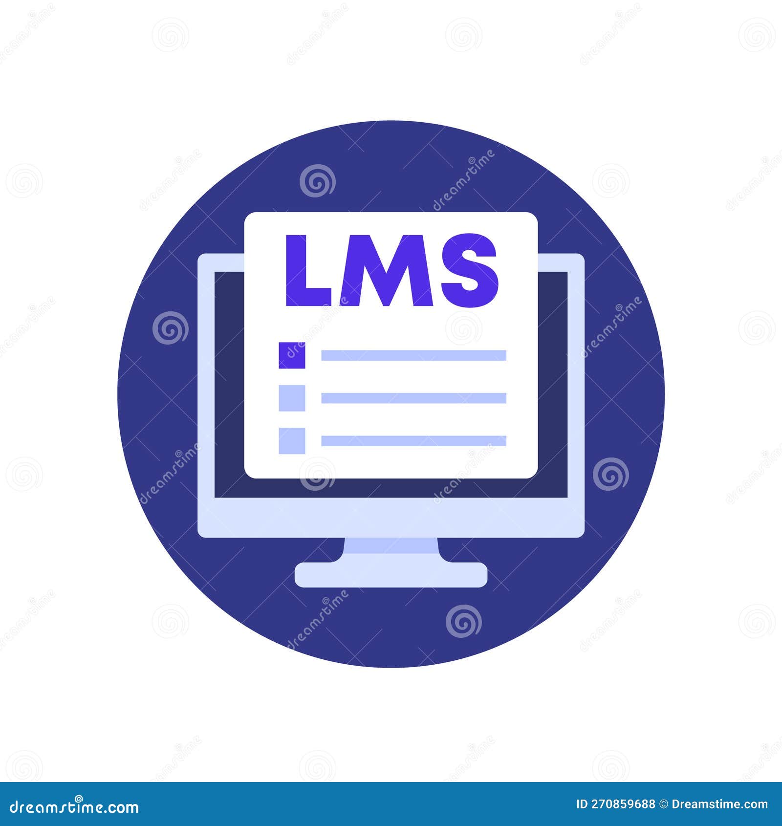 LMS Icon, Learning Management System, Flat Vector | CartoonDealer.com ...