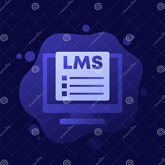 LMS Icon, Learning Management System Vector Design Stock Vector ...