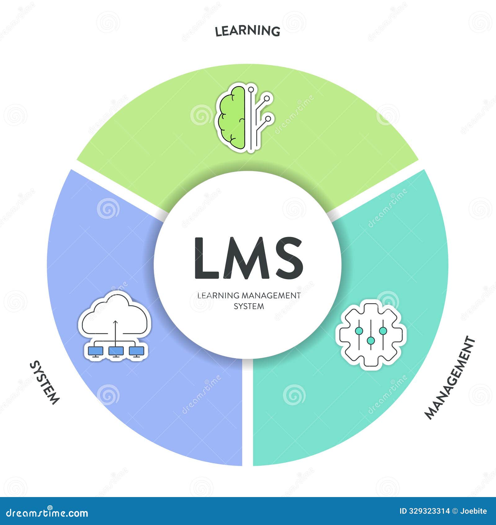 LMS or Learning Management System Model Infographic Diagram Chart ...