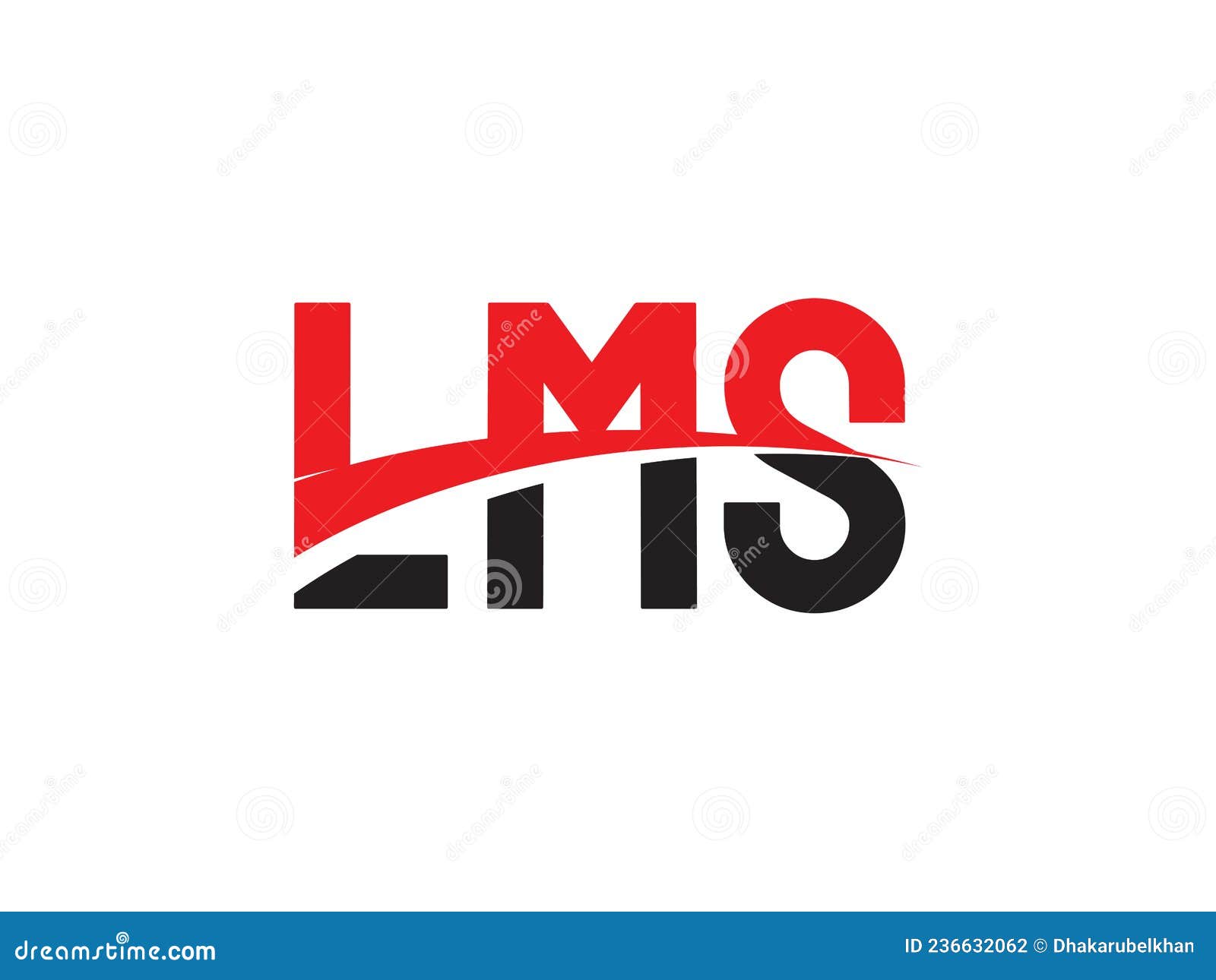LMS Letter Initial Logo Design Stock Vector - Illustration of font ...
