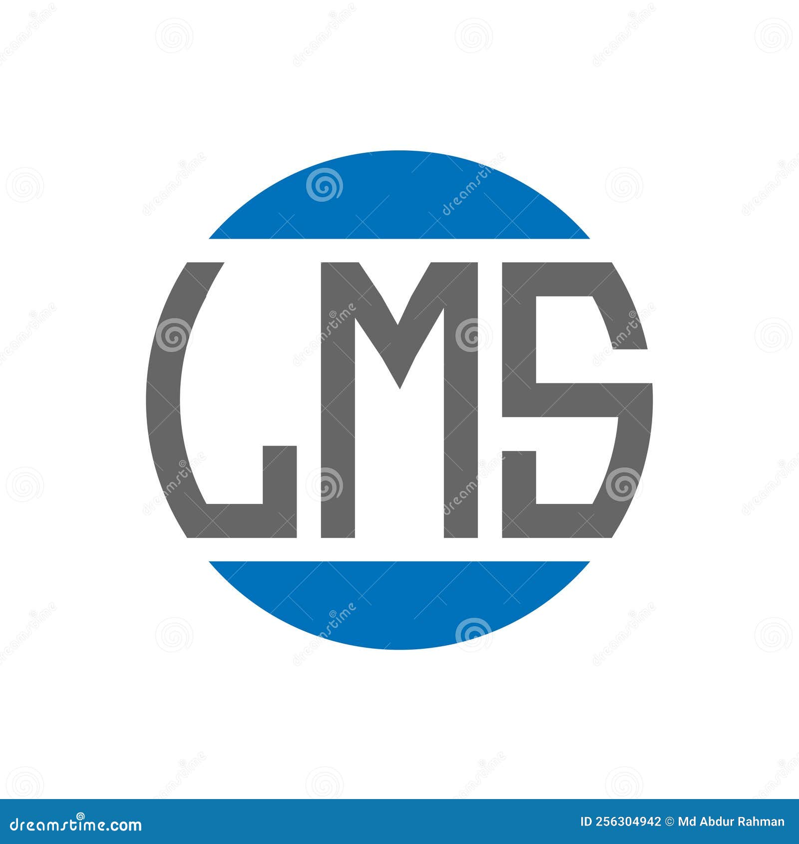 LMS Letter Logo Design on White Background. LMS Creative Initials ...