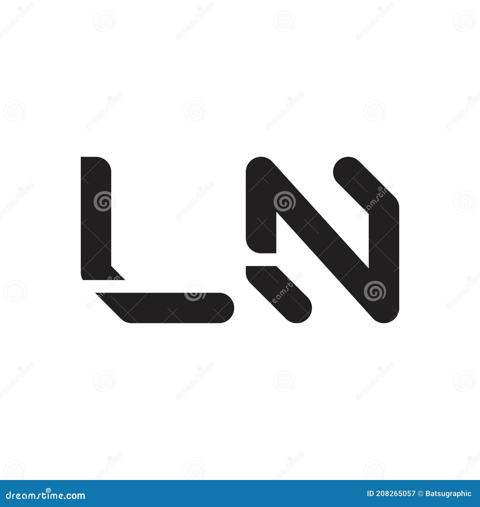 Ln Initial Letter Vector Logo Icon Stock Vector - Illustration of ...