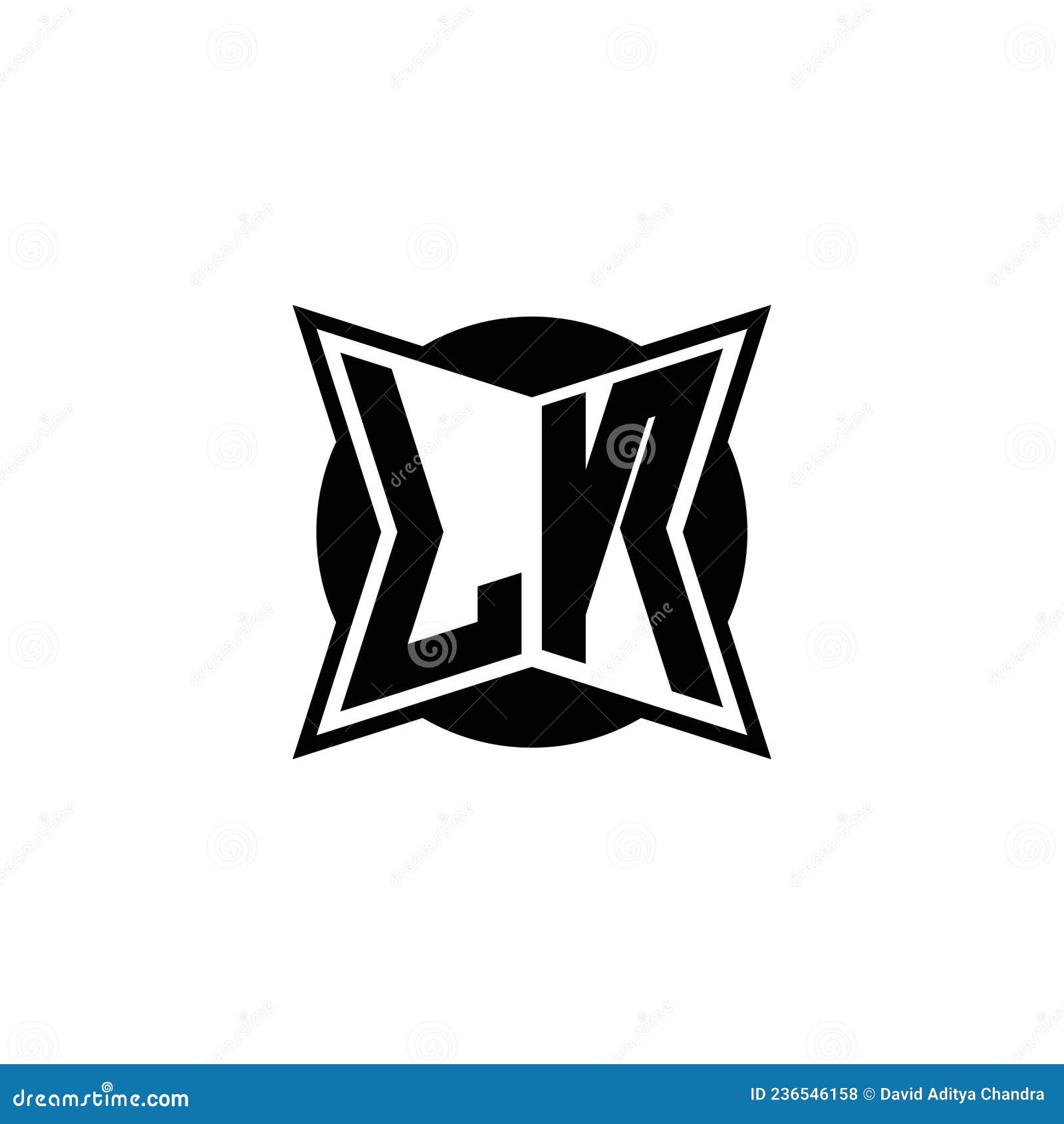 LN Logo Monogram Geometric Modern Design Stock Vector - Illustration of ...