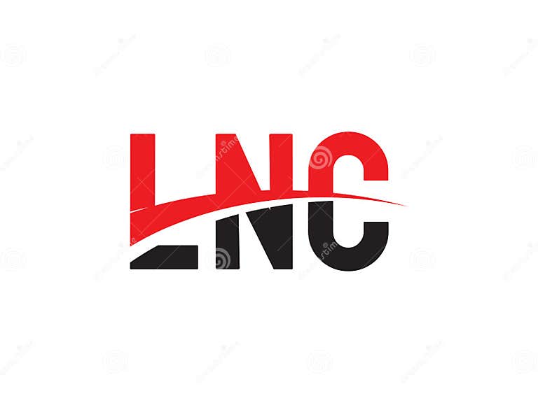 LNC Letter Initial Logo Design Stock Vector - Illustration of marketing ...