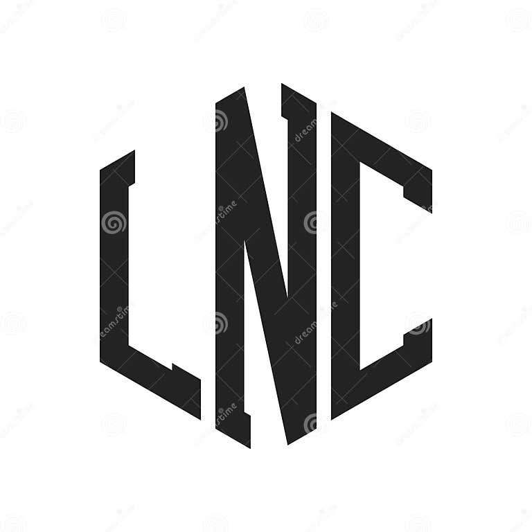 LNC Logo Design. Initial Letter LNC Monogram Logo Using Hexagon Shape ...
