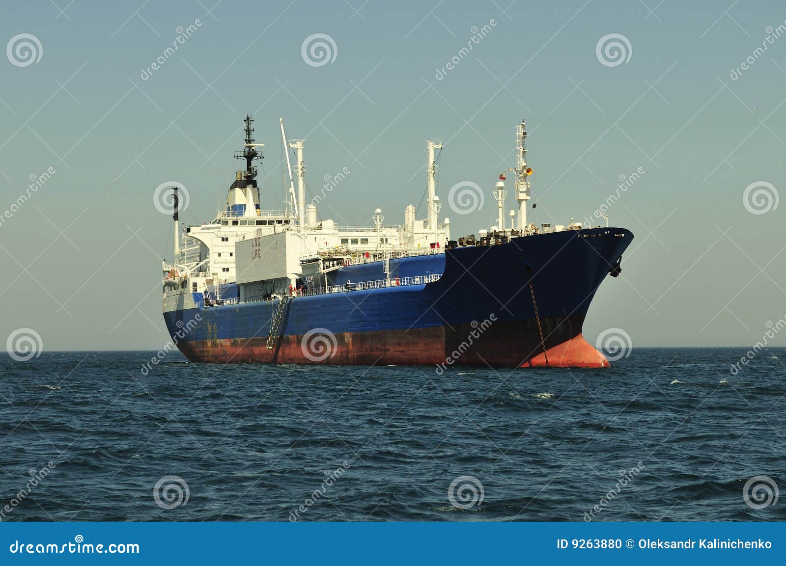 LNG Carrier Ship for Natural Gas Stock Photo - Image of liquefied ...