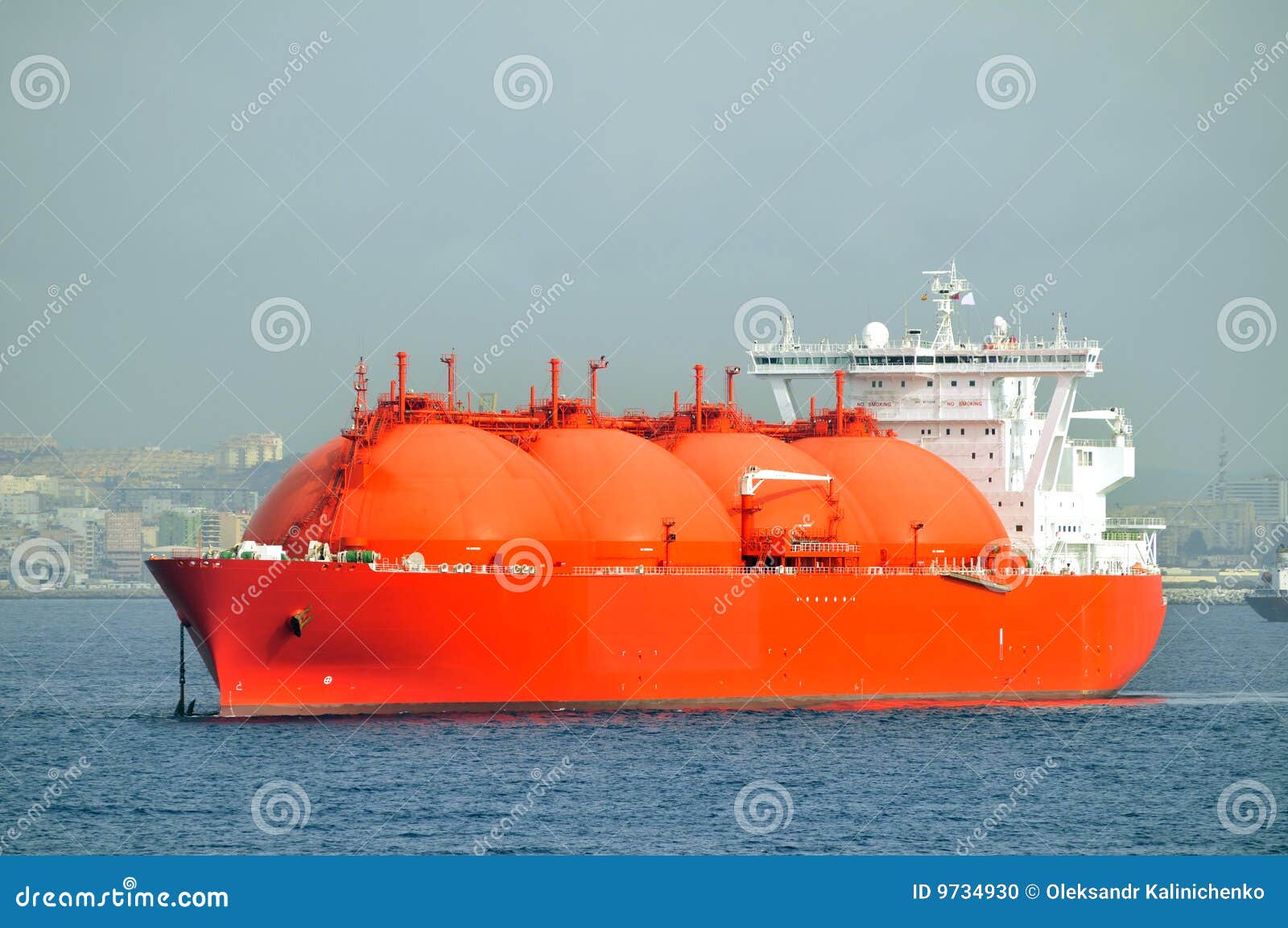 LNG Carrier Ship for Natural Gas Stock Photo - Image of crude, clouds ...