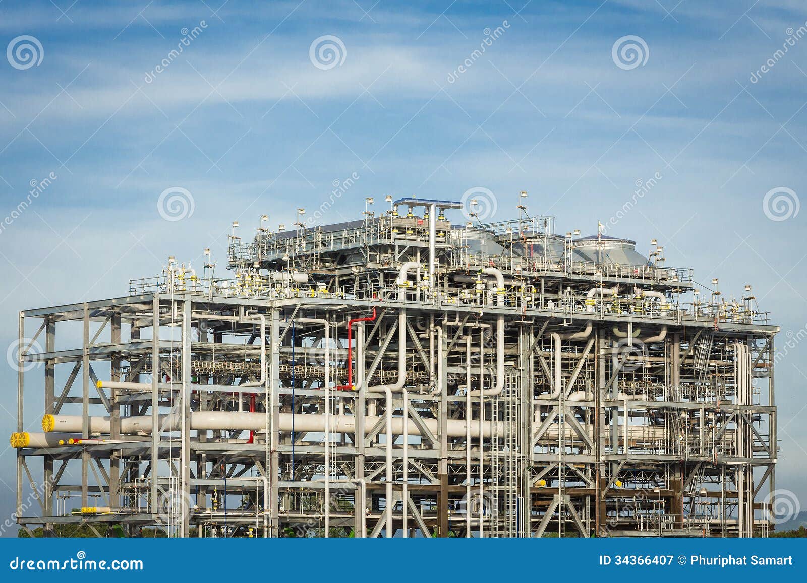 LNG Refinery Factory stock image. Image of boiler, factory - 34366407