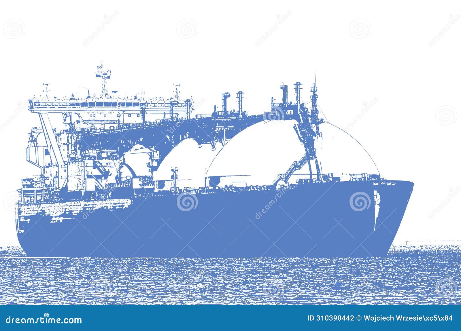 LNG TANKER stock photo. Image of fuel, service, seagoing - 310390442