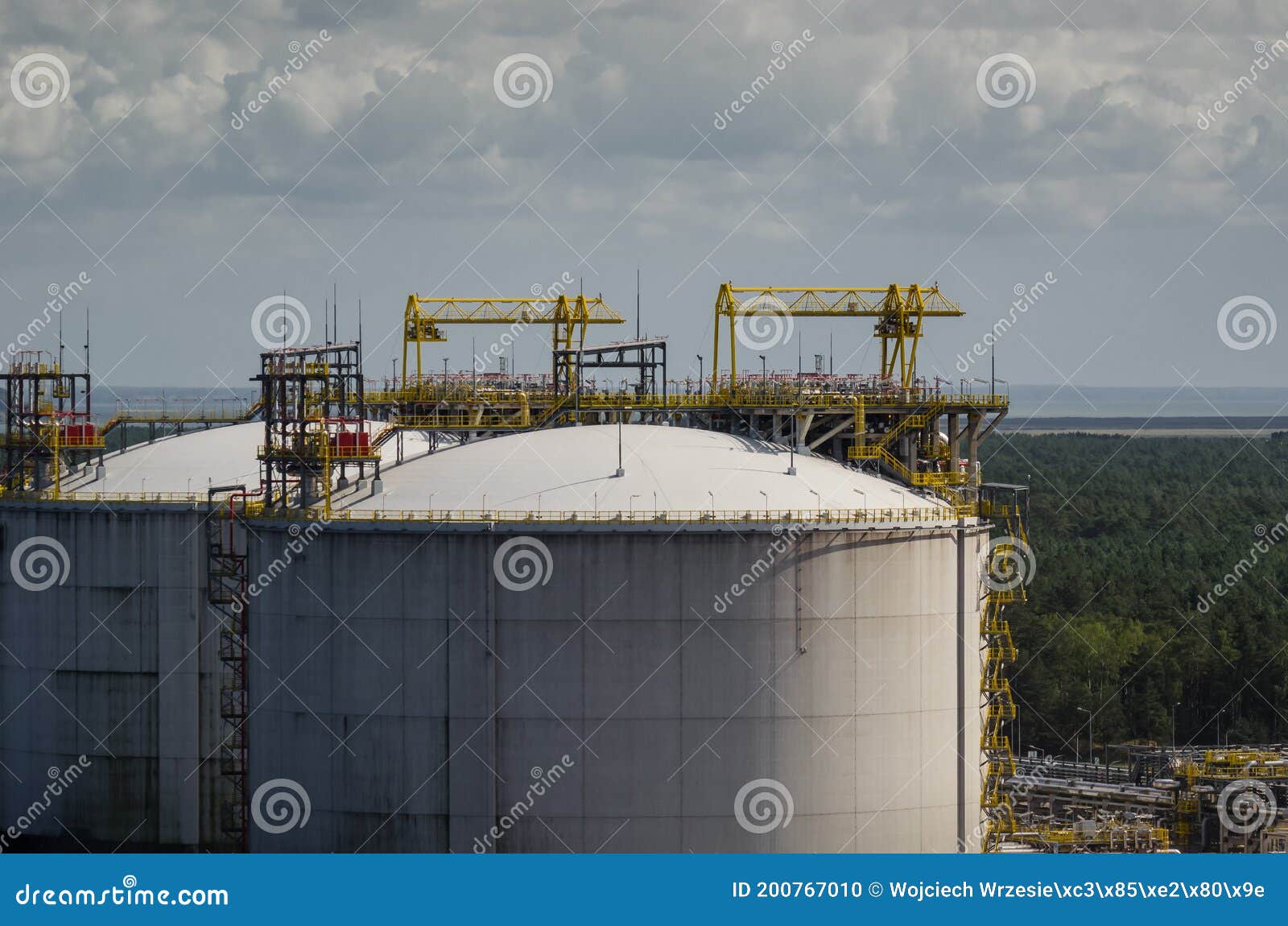 LNG TANKS stock photo. Image of freight, company, service - 200767010