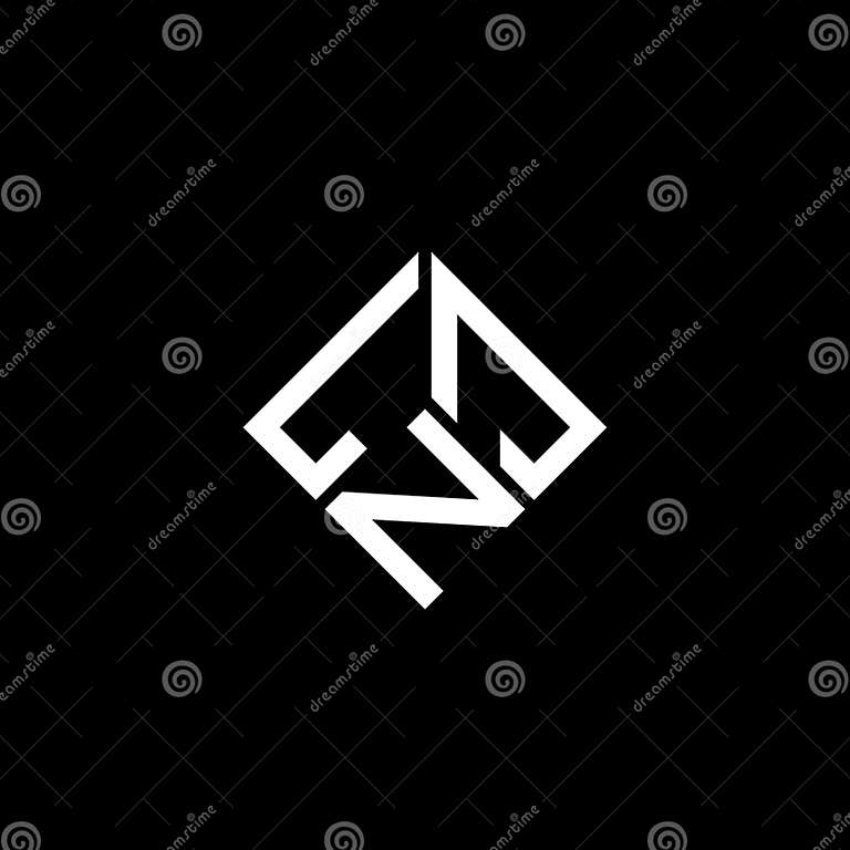 LNJ Letter Logo Design on Black Background. LNJ Creative Initials ...