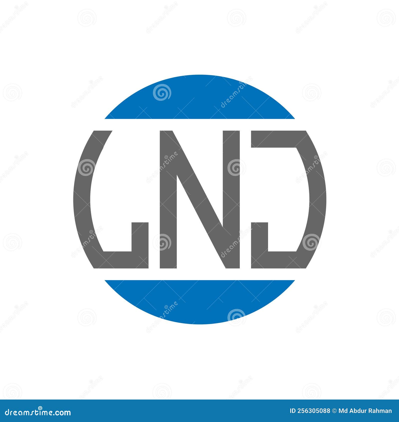 LNJ Letter Logo Design on White Background. LNJ Creative Initials ...