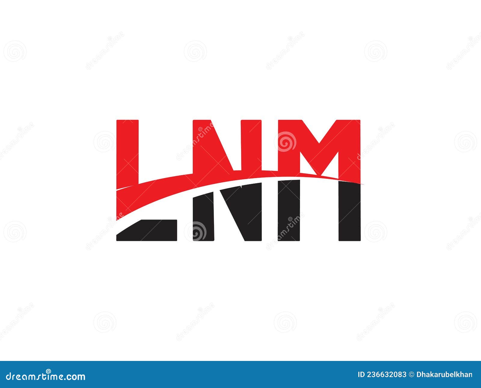 LNM Letter Initial Logo Design Stock Vector - Illustration of monogram ...