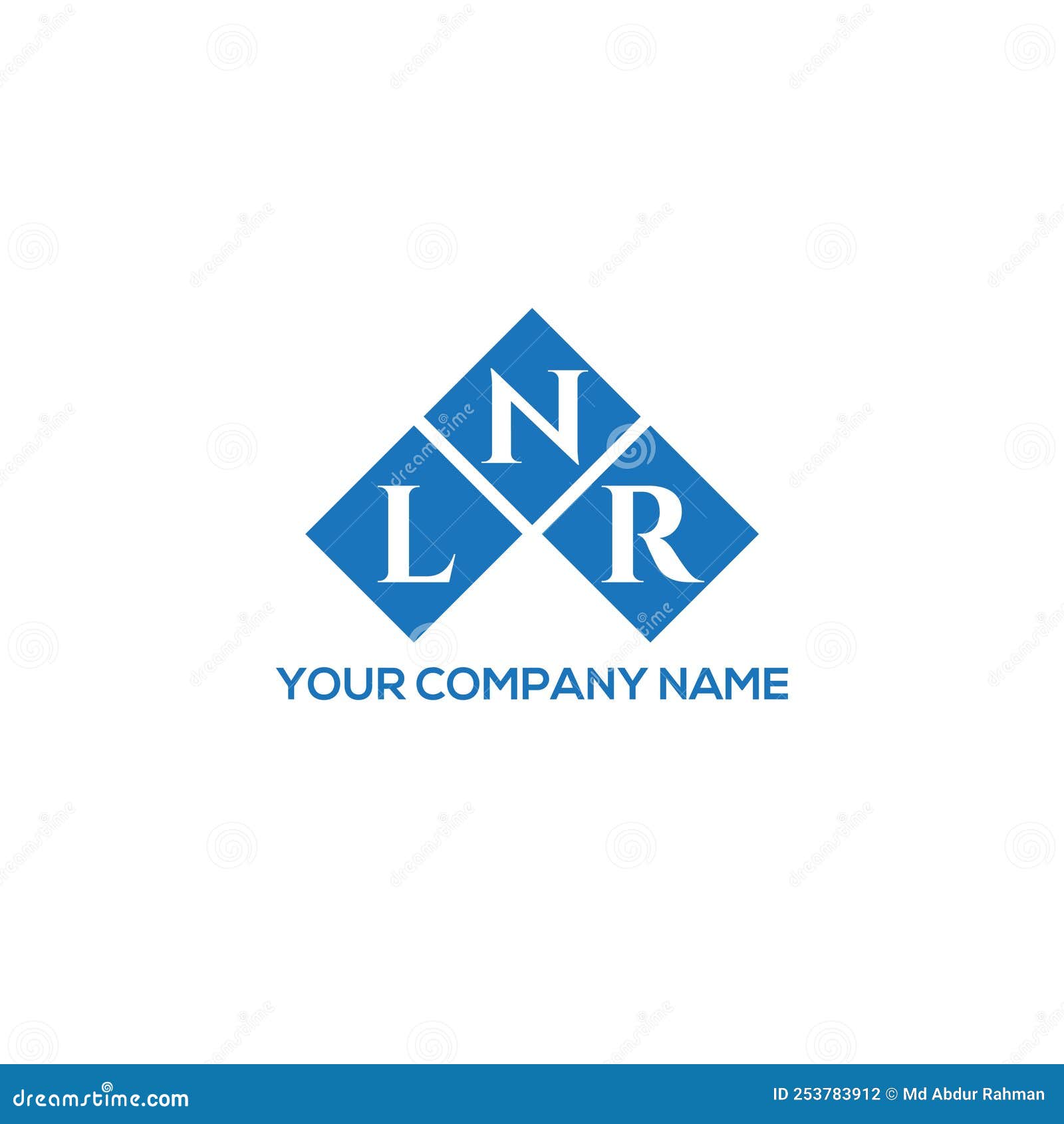 LNR Letter Logo Design on WHITE Background. LNR Creative Initials ...