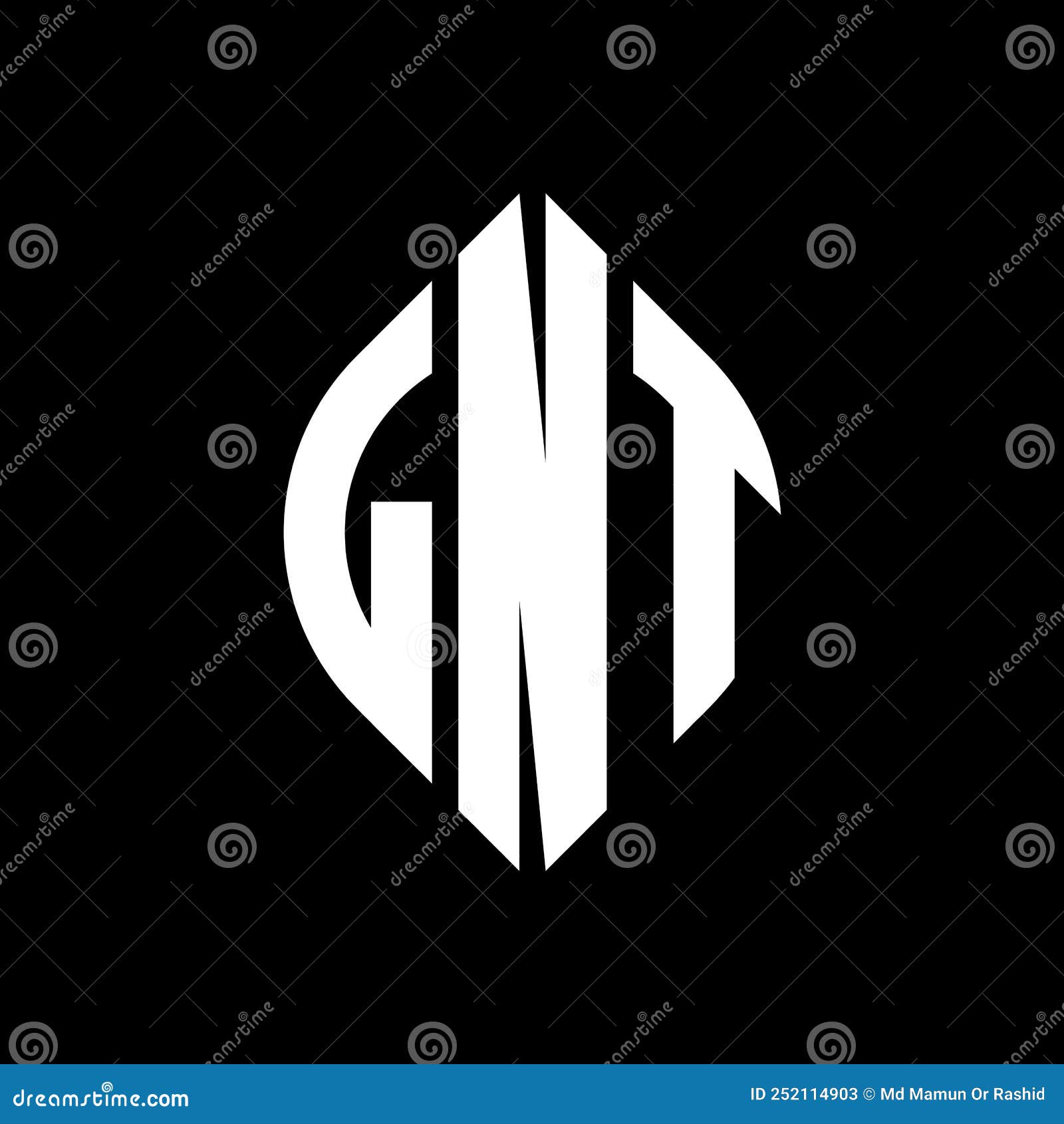 LNT Circle Letter Logo Design with Circle and Ellipse Shape. LNT ...