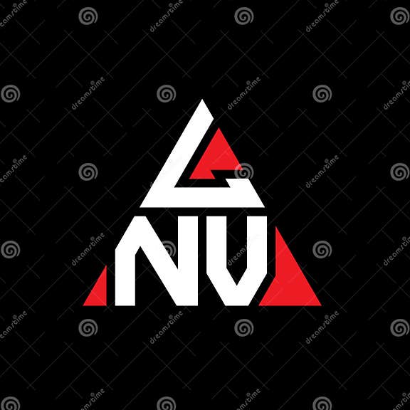 LNV Triangle Letter Logo Design with Triangle Shape. LNV Triangle Logo Design Monogram Stock ...
