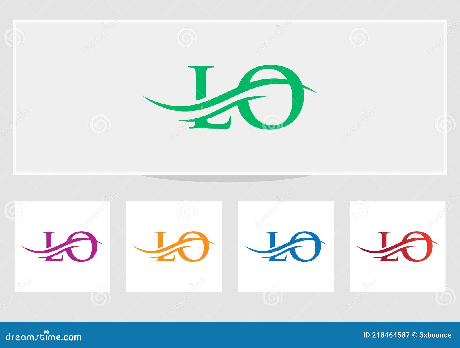 LO Logo Design. Initial LO Letter Logo Vector Stock Vector ...