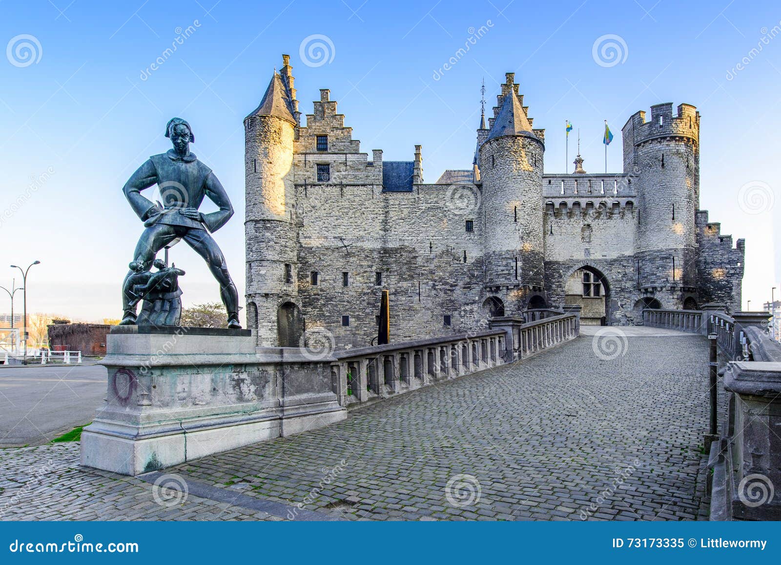 Lo Steen a Anversa, Belgio immagine stock. Immagine di europa - 73173335