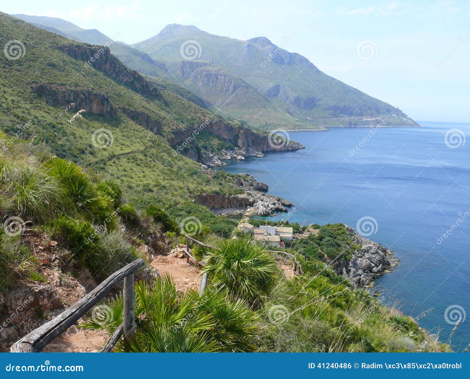 Lo Zingaro Reservation Sicily Stock Photo - Image of path, palms: 41240486