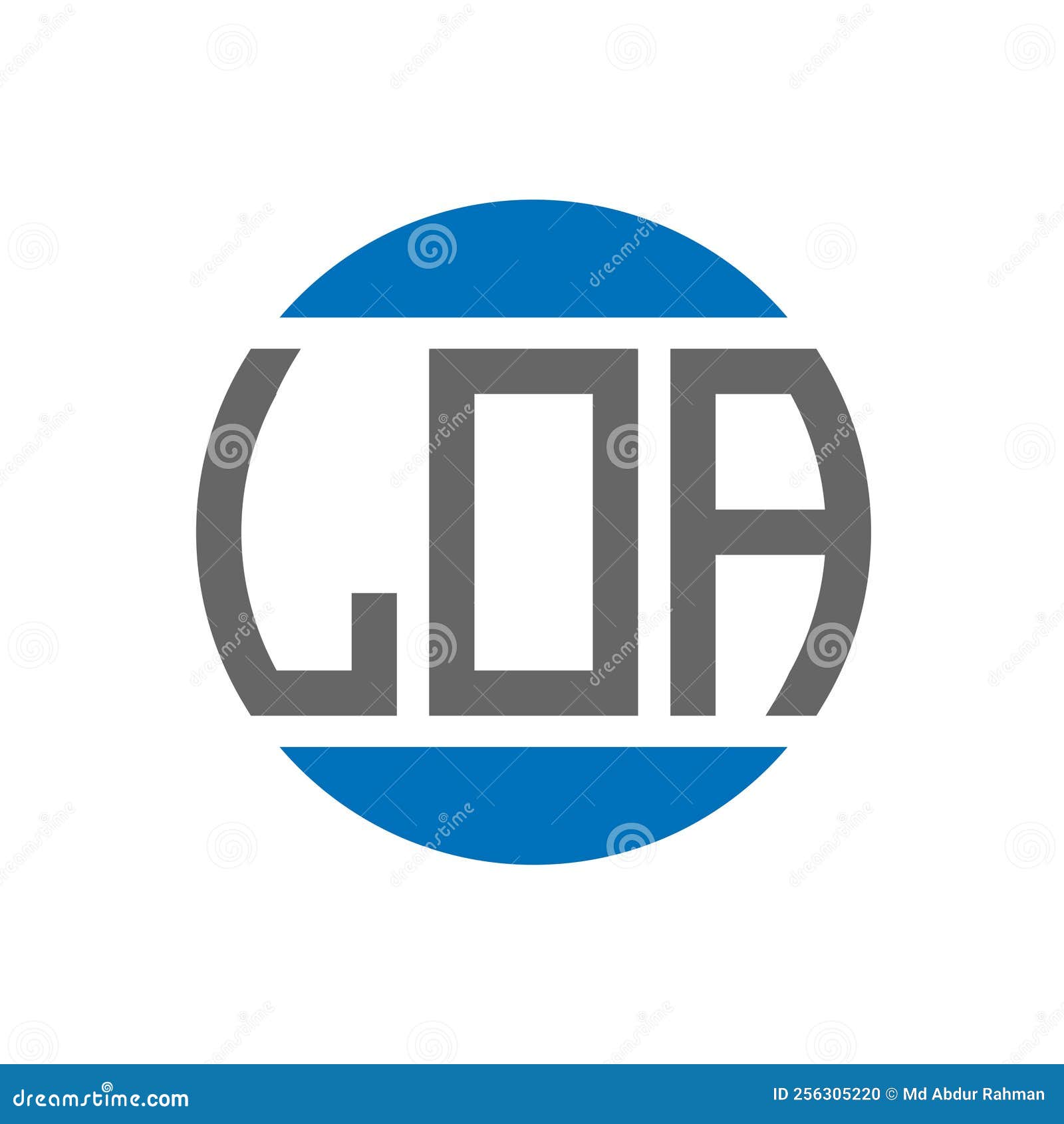LOA Letter Logo Design on White Background. LOA Creative Initials ...