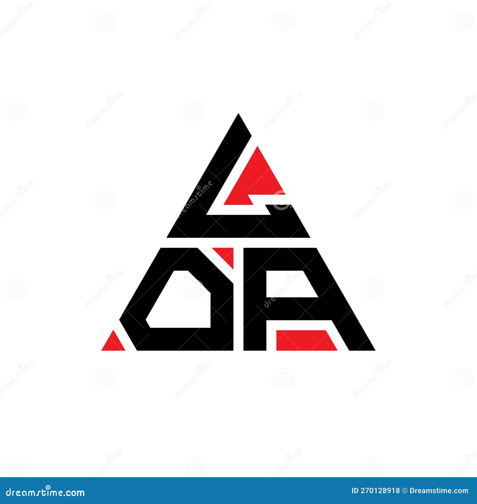 LOA Triangle Letter Logo Design With Triangle Shape. LOA Triangle Logo ...