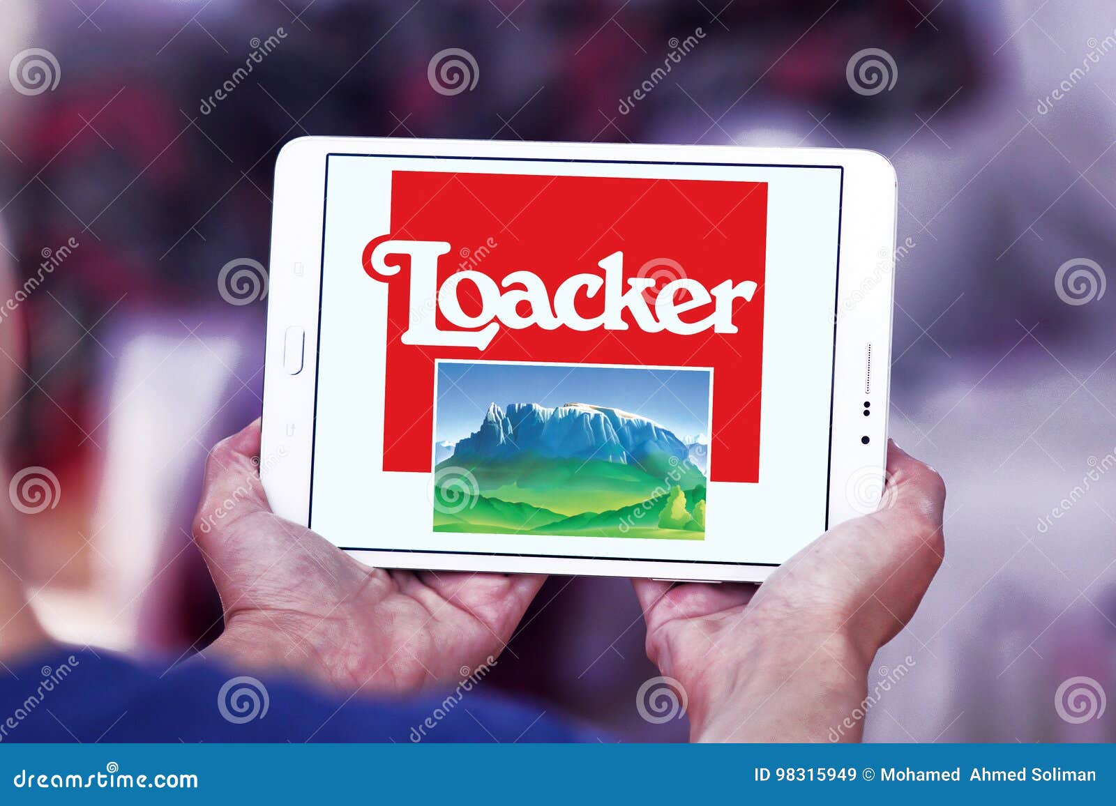 Loacker chocolate logo editorial stock image. Image of brand - 98315949