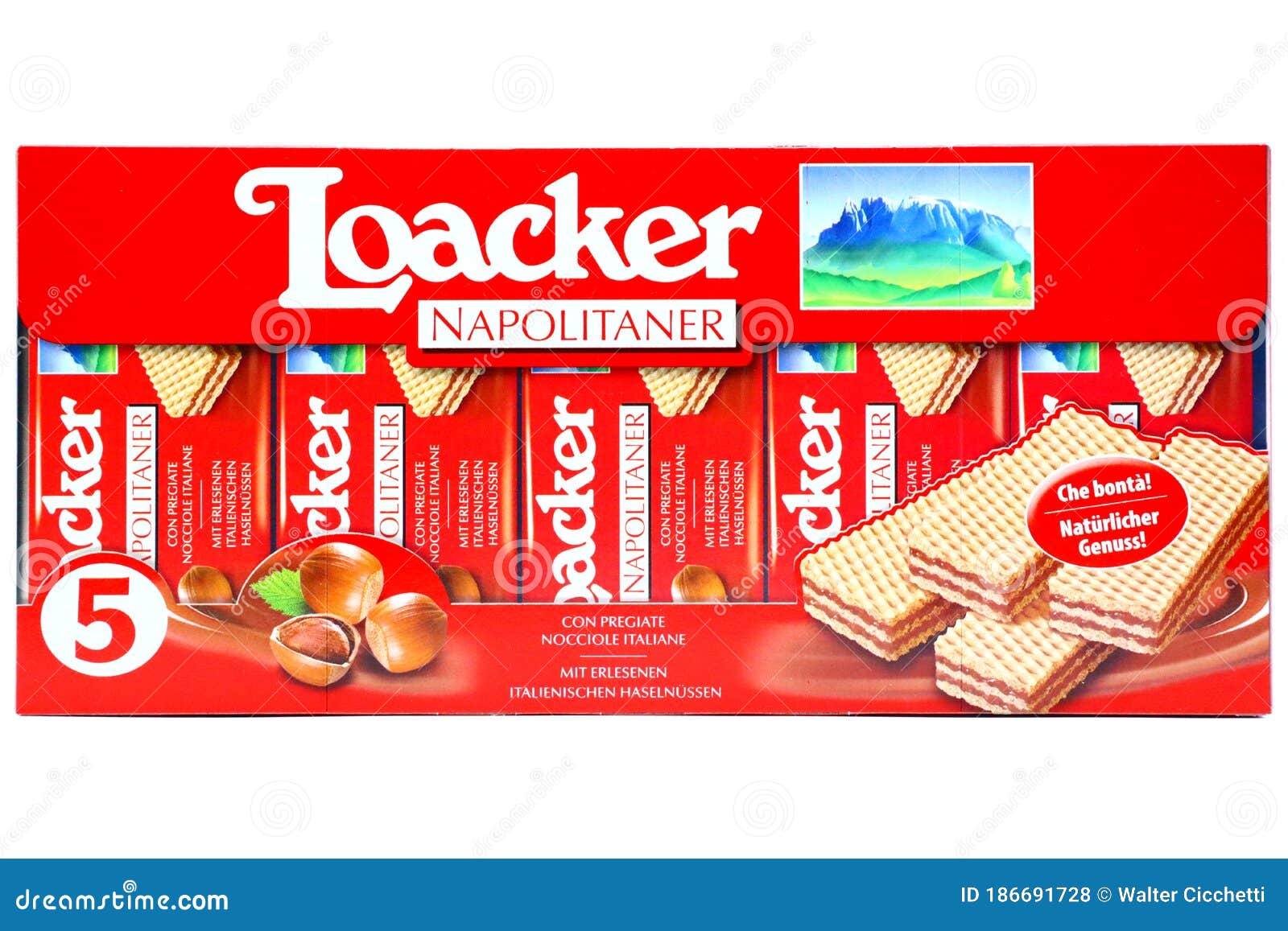 LOACKER Napolitaner Wafers. Crispy Wafers with Hazelnut Cream Editorial ... LOACKER Napolitaner Wafers. Crispy Wafers with Hazelnut Cream Editorial ...