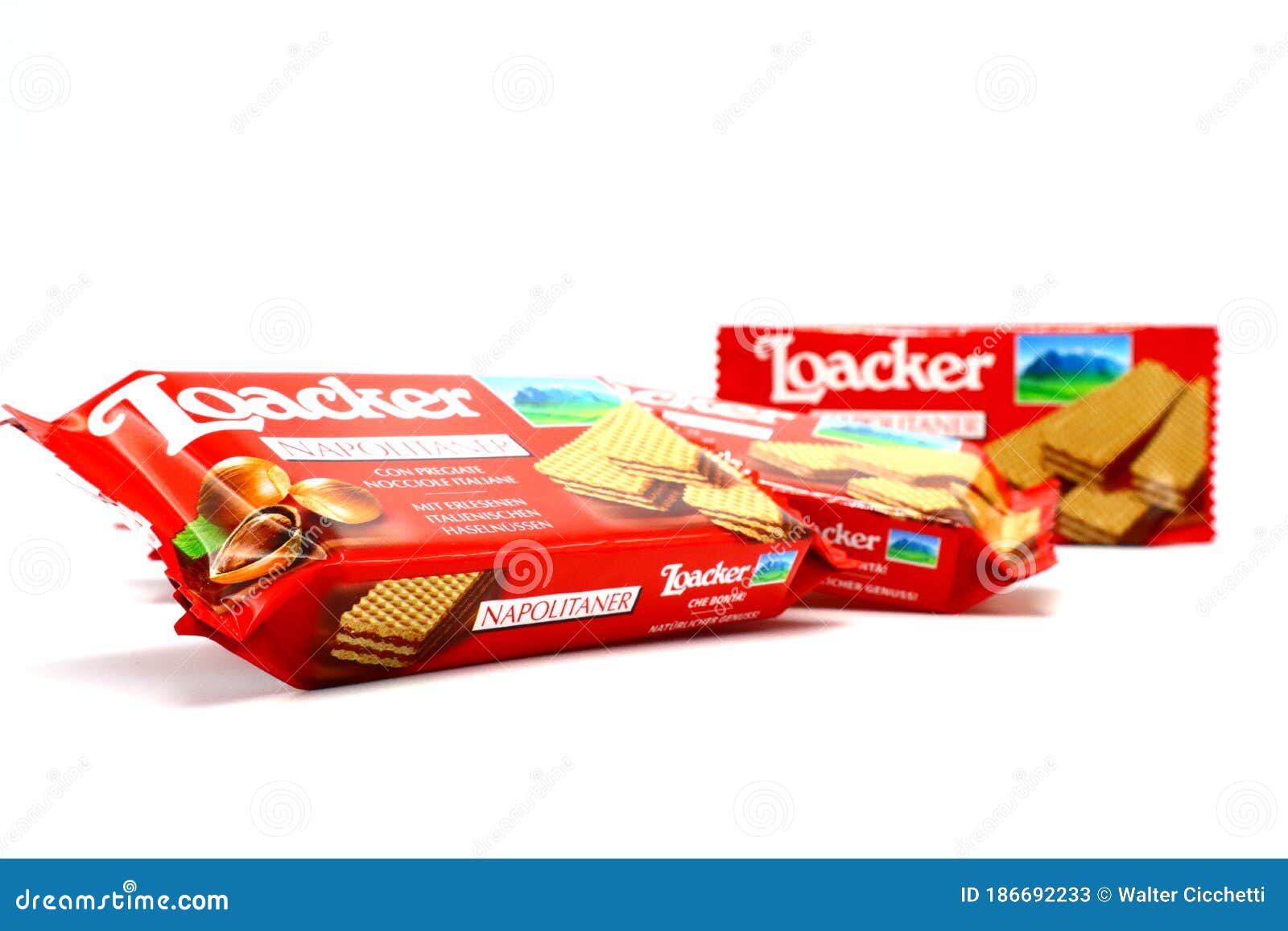 LOACKER Napolitaner Wafers. Crispy Wafers with Hazelnut Cream Editorial ... LOACKER Napolitaner Wafers. Crispy Wafers with Hazelnut Cream Editorial ...