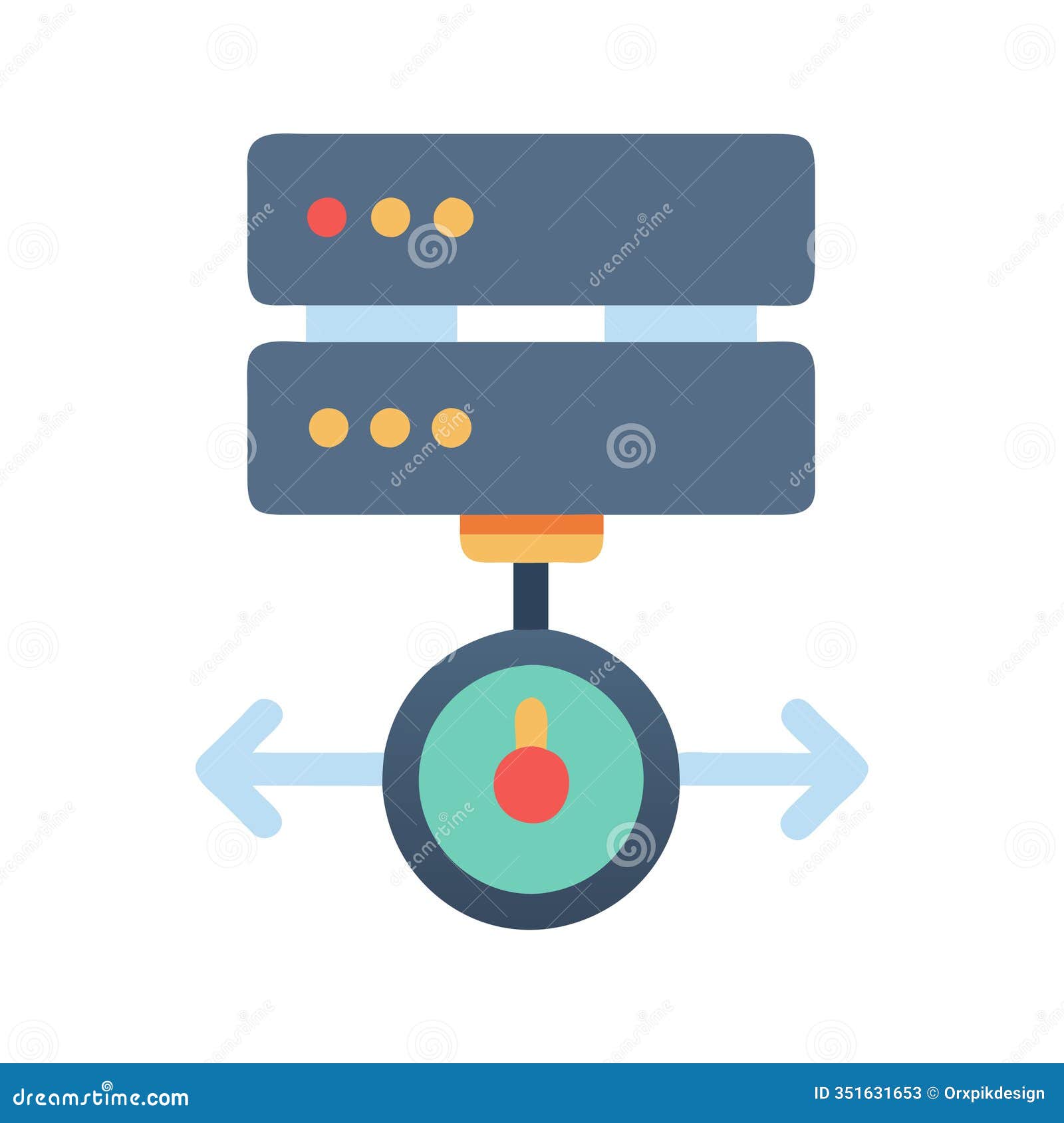 Load Balancer Icon for Traffic Management Stock Illustration ...