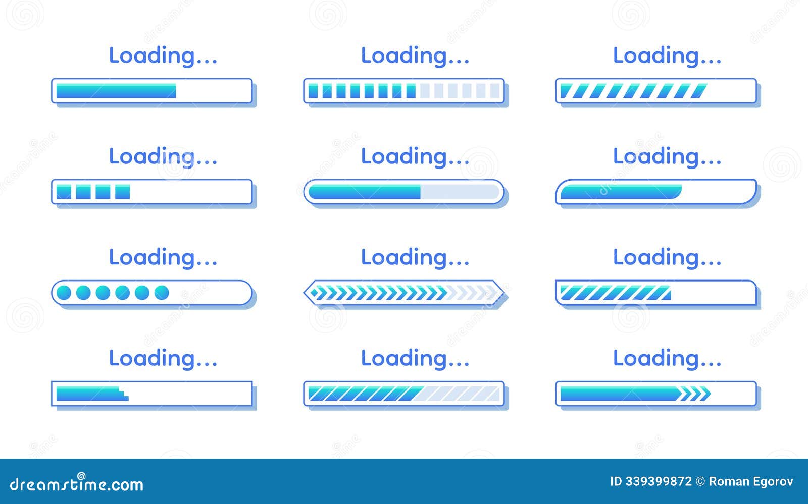 Load Bar. Time Progress. Download or Upload Speed Graphic. Website ...