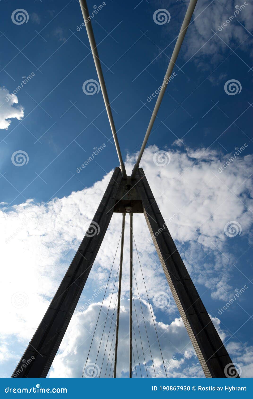 Load-bearing Bridge Pillar, Dramatic Sky Stock Photo - Image of gate ...