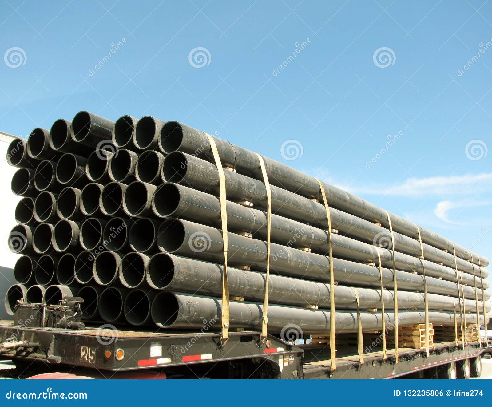 Load of black PVC pipes stock photo. Image of bundle - 132235806
