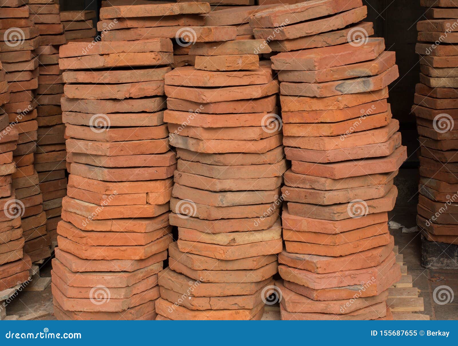 Load of Bricks in Stock for Construction Stock Image - Image of masonry ...