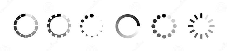 Load Buffer Icon Circle. Buffer Preloader Symbol Upload Page Stock Vector - Illustration of ...