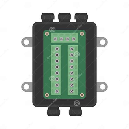 Load cell junction box stock vector. Illustration of style - 353326595