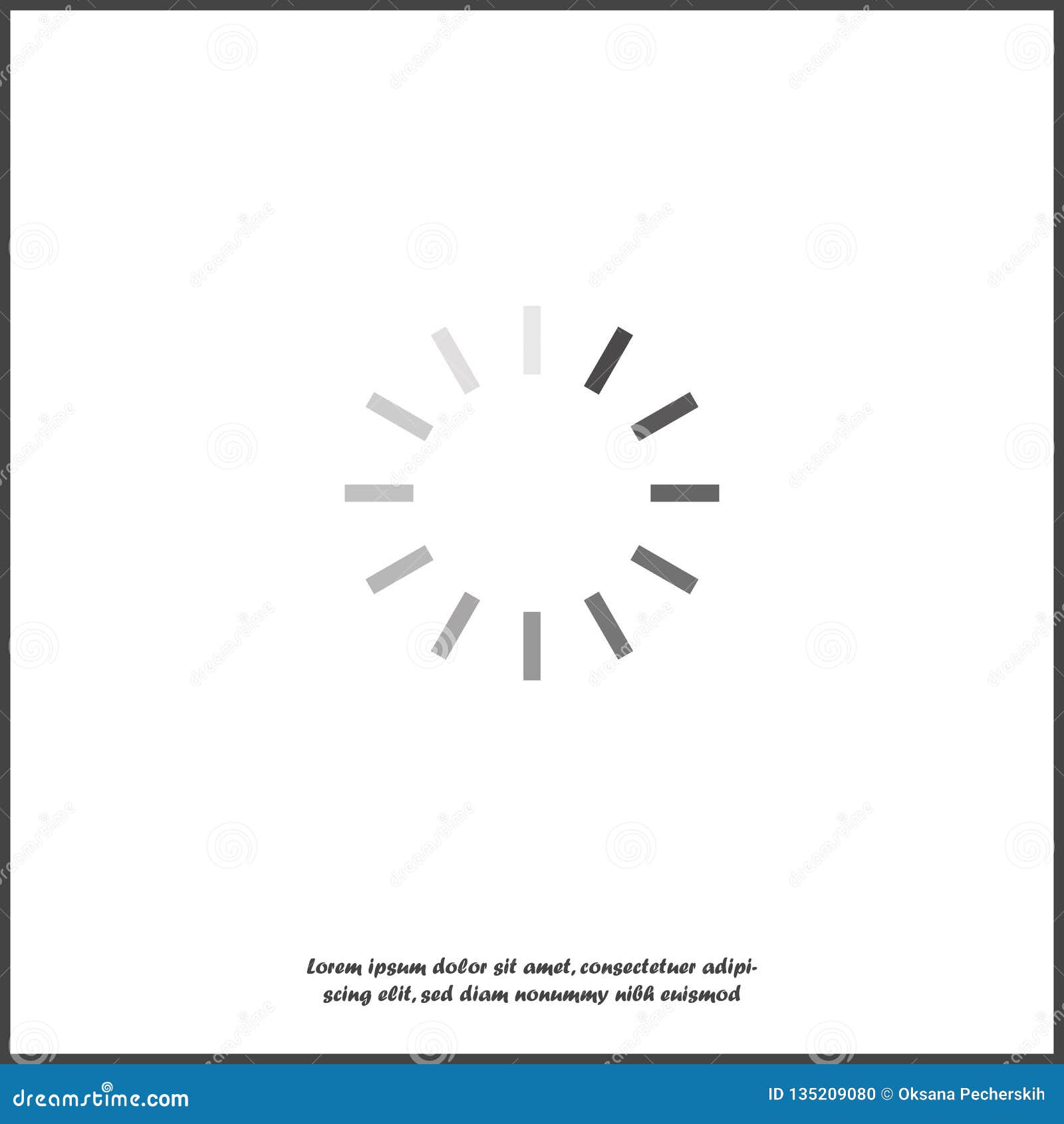 Load Circle Icon on White Isolated Stock Vector - Illustration of ...