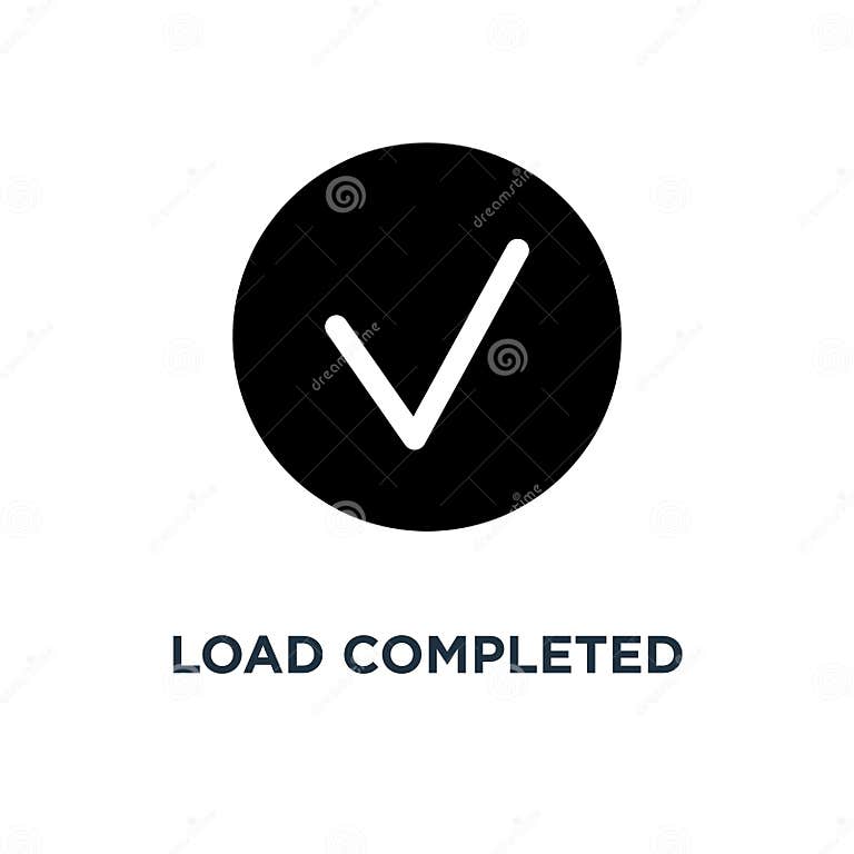 Load Completed Progress Bar Icon. Simple Element Illustration Stock ...