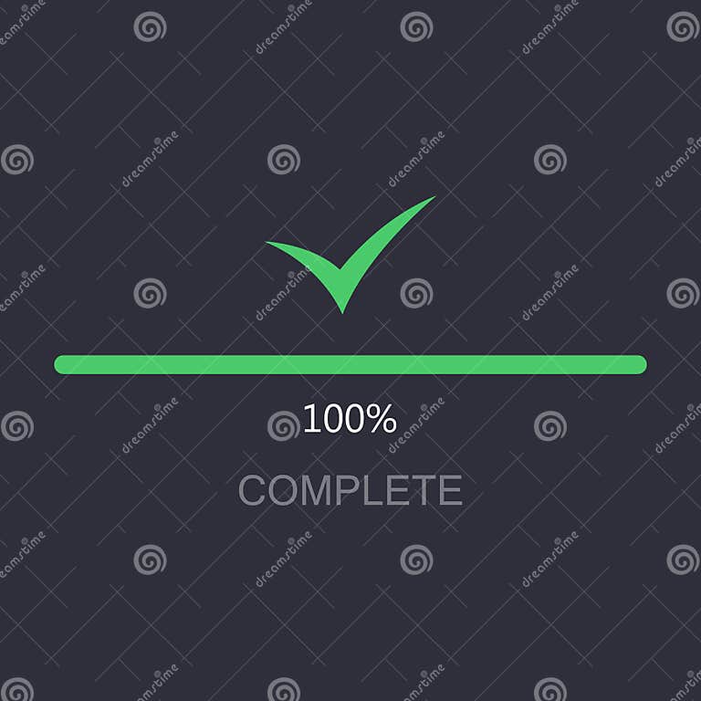 Load Completed Progress.Indicator for Loading Progress with Checkmark ...