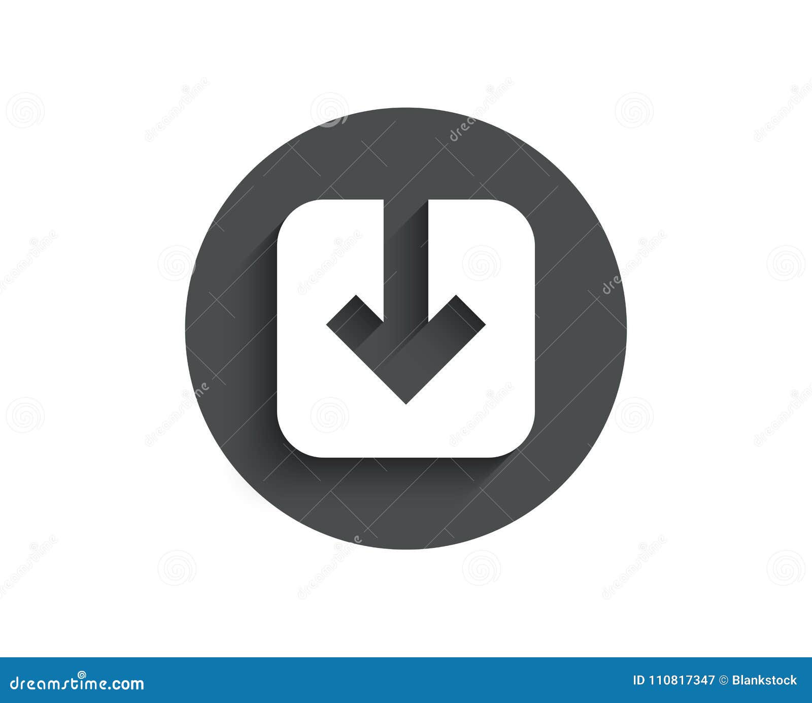 Load Document Simple Icon. Download Arrowhead. Stock Vector ...