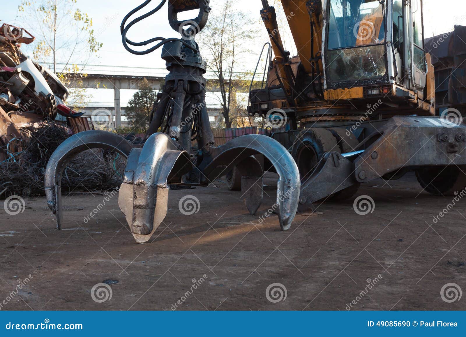 Load grabber stock photo. Image of grey, hydraulic, junk - 49085690