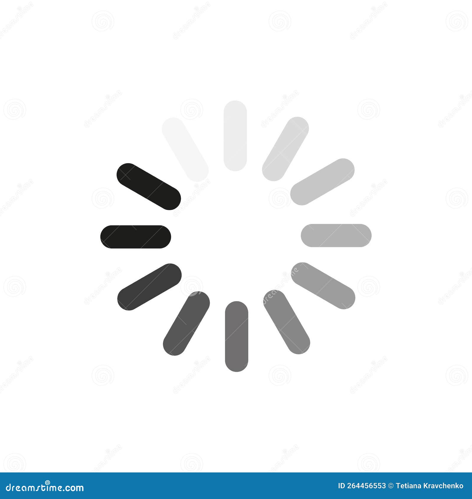 Load Icon. Computer Technology Concept. Round Shape. Vector ...