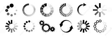 Load Icon. Loading Circle Website Buffer Loader or Preloader Stock Vector - Illustration of ...
