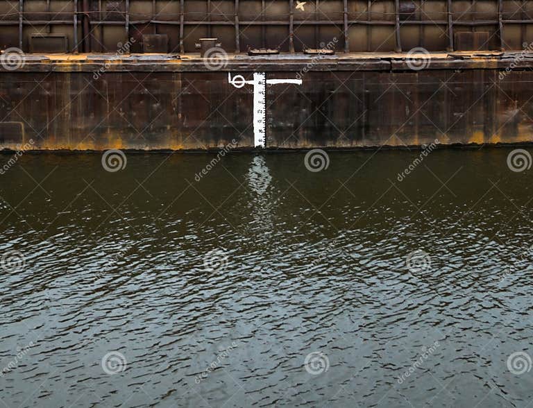 Load Line Marks and Lines on a Ship Stock Photo - Image of barge, draft ...